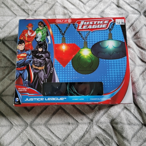 Holiday | Justice League 1 Count Christmas String Lights Superman Green ...